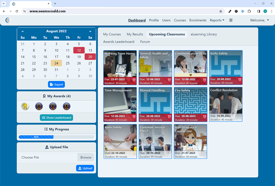 Cloud LMS - SeamsCloud
